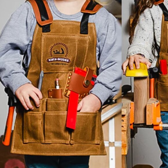 Katz-Moses | Accessories | Nwt Katzmoses 2oz Heavy Duty Waxed Canvas Tool Wood Work Shop Apron ...